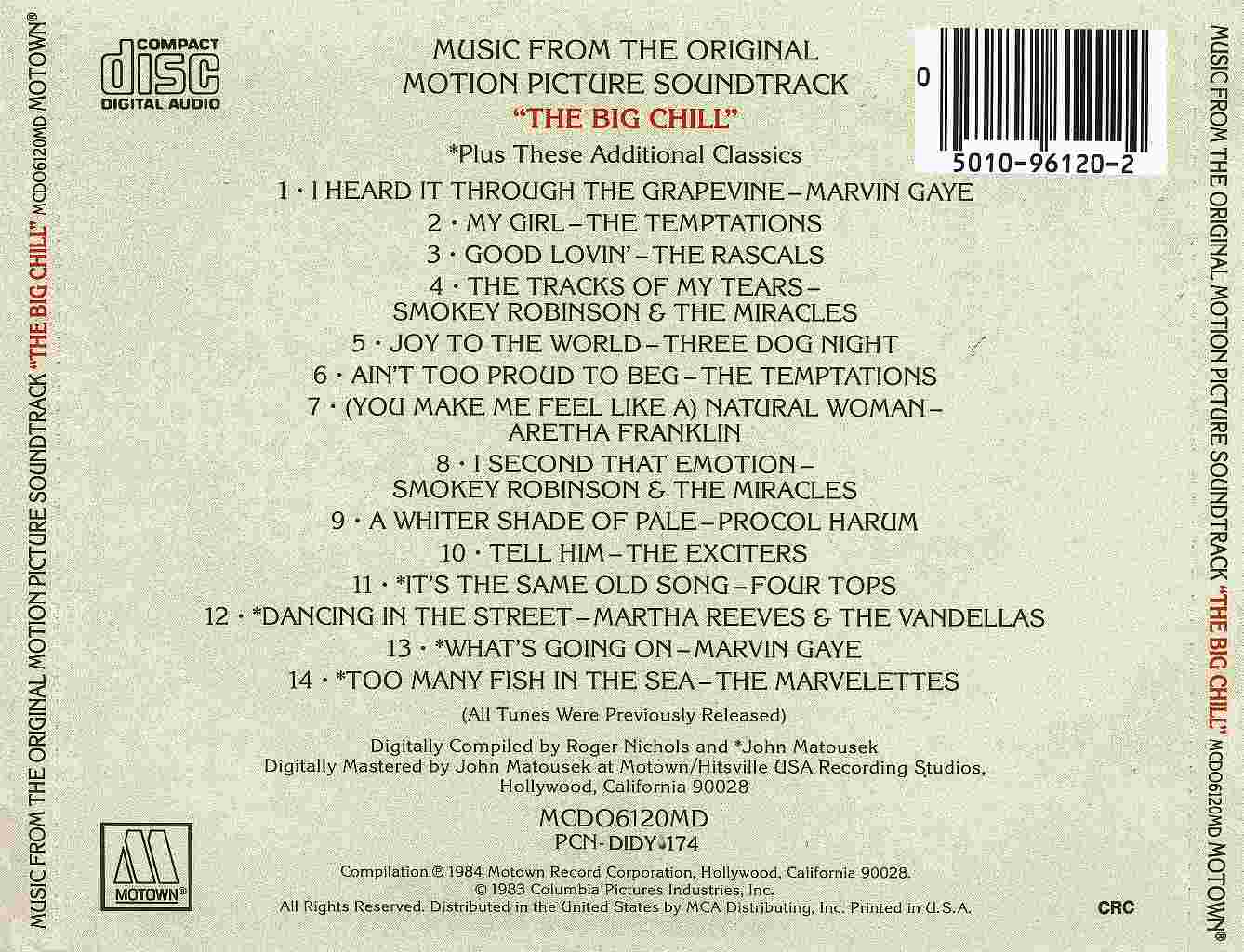 The Big Chill : Back | CD Covers | Cover Century | Over 1.000.000 Album ...